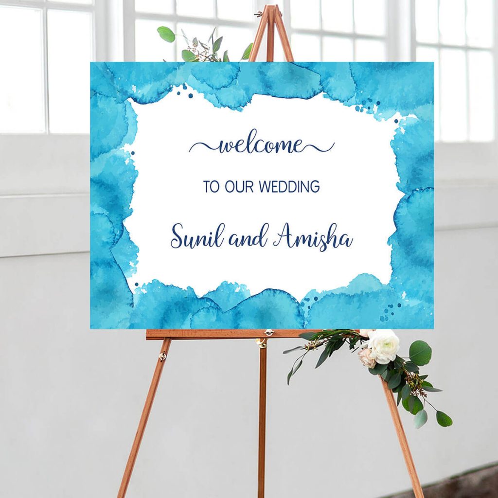 Wedding Welcome Sign – Border – 3