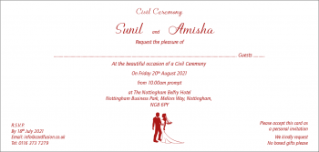 Civil Ceremony Invitation Wordings and Templates - CardFusion