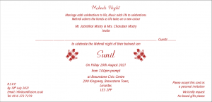Mehndi Invitation Wording | Free Mehndi Templates | CardFusion